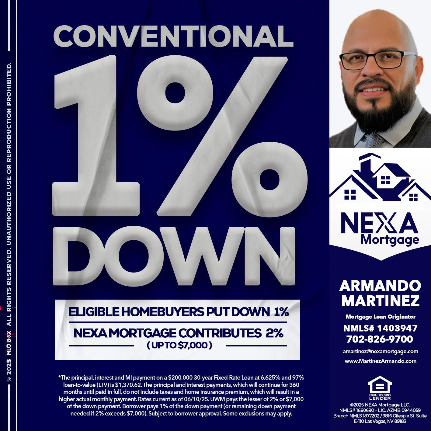 CONVENTIONAL - Armando Martinez -Mortgage Loan Originator